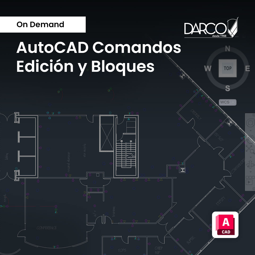 Comandos de edición y bloques en AutoCAD - Darco