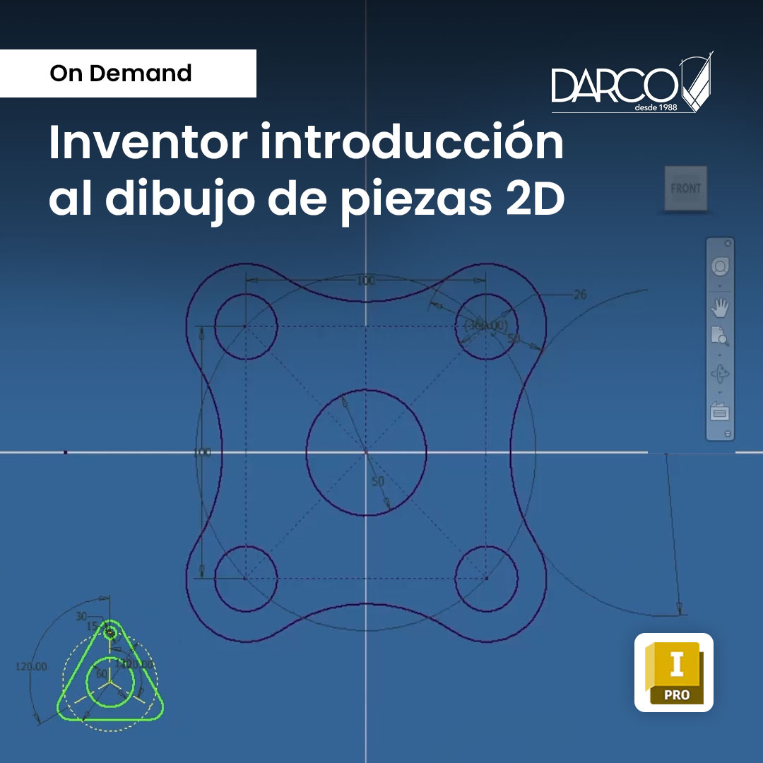 Inventor, introducción al dibujo de piezas 2D - Darco